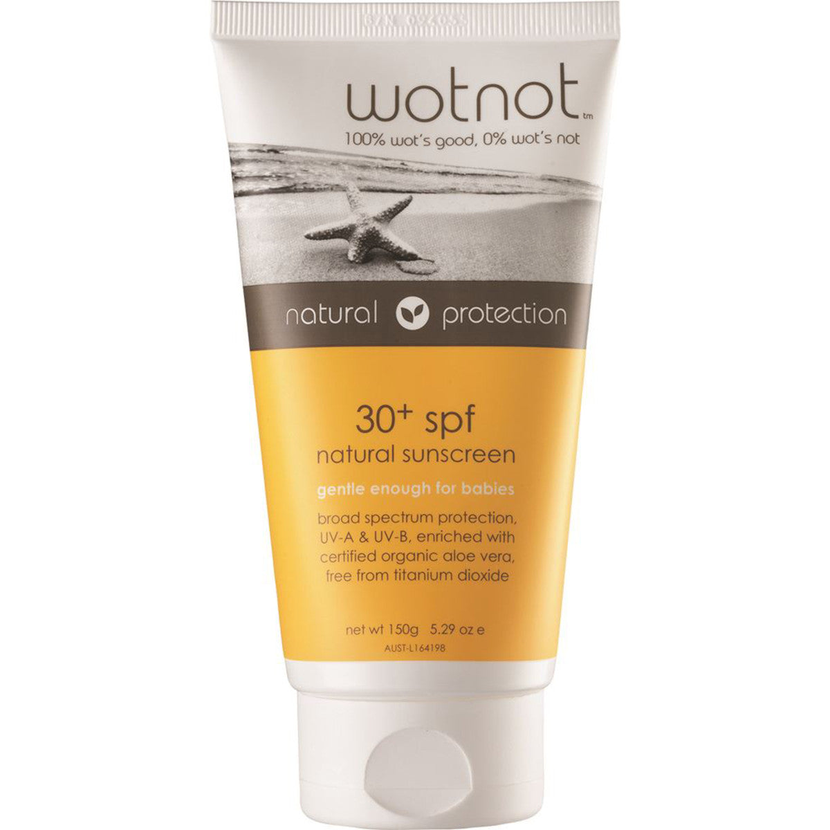 Wotnot 30 Plus SPF Natural Sunscreen 150g – makeuwell
